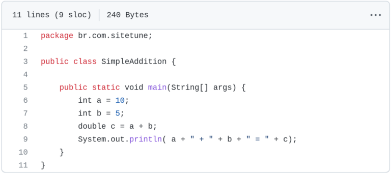 O básico da sintaxe Java em 5 itens - SiteTune